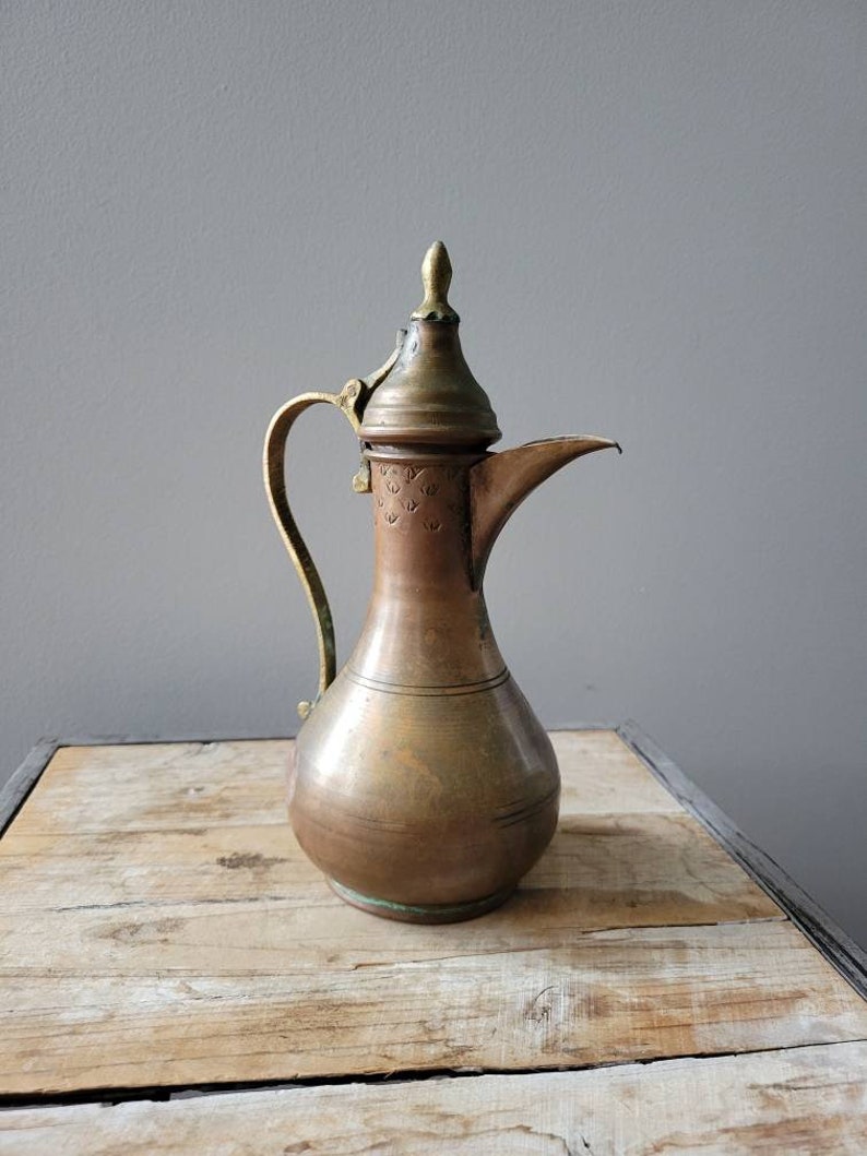 Vintage Brass Turkish Ewer. Old Made in Turkey Copper Water - Etsy