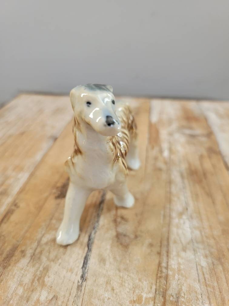 Vintage Dog Figurine. Made in Japan Dog Knick Knack. Glass Hound Dog ...