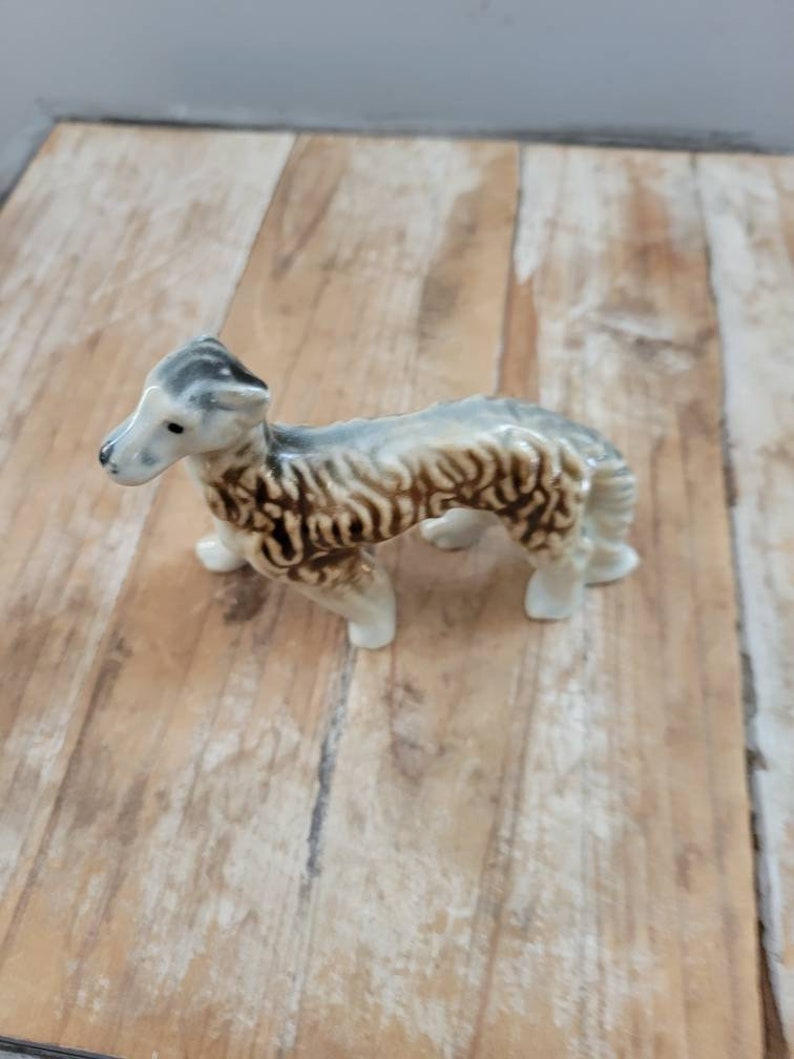 Vintage Dog Figurine. Made in Japan Dog Knick Knack. Glass Hound Dog ...