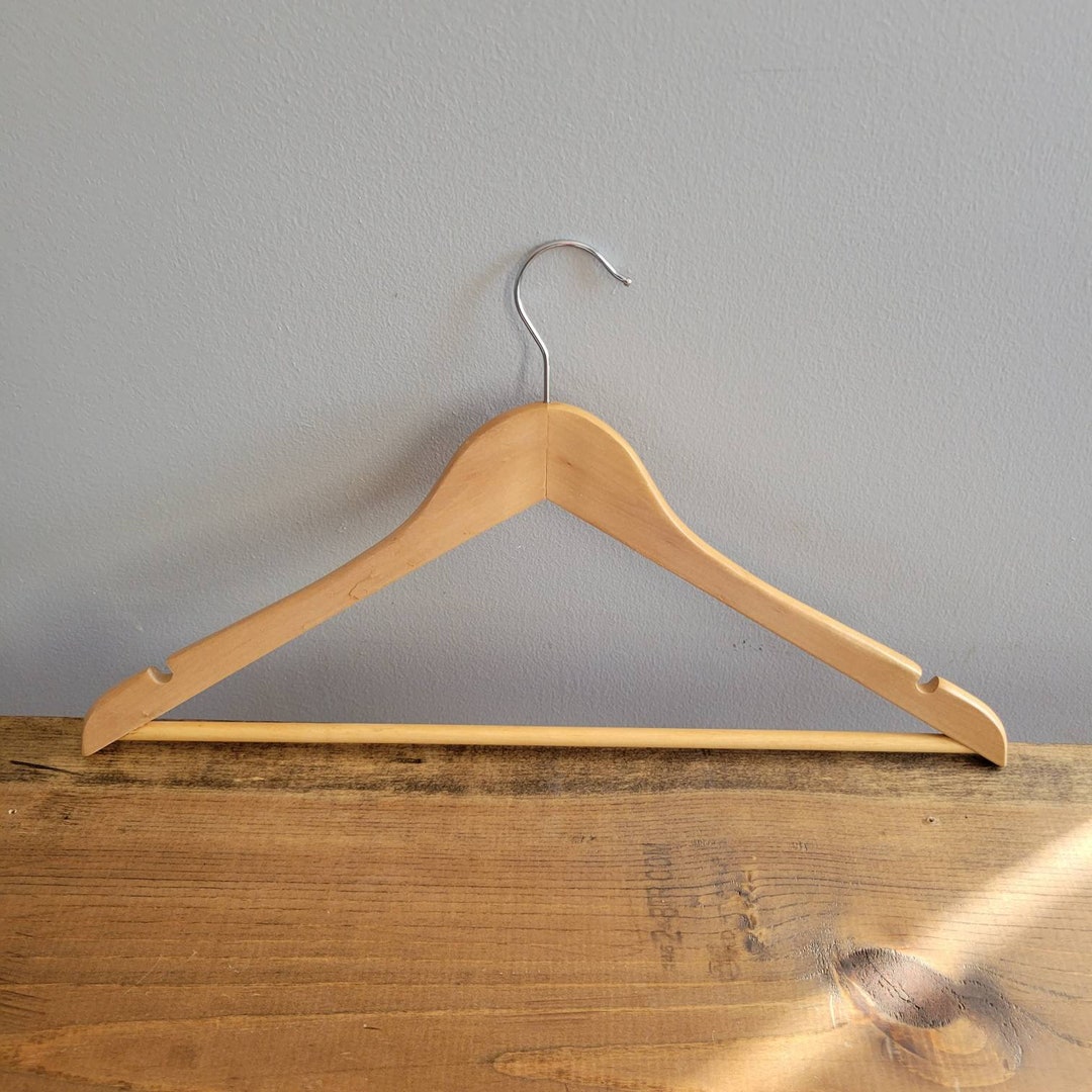 Vintage Wooden Clothes Hanger. Old Clothing Hanger. - Etsy