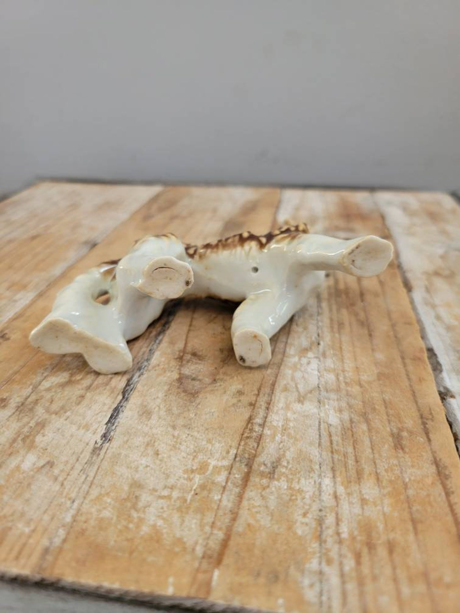 Vintage Dog Figurine. Made in Japan Dog Knick Knack. Glass Hound Dog ...