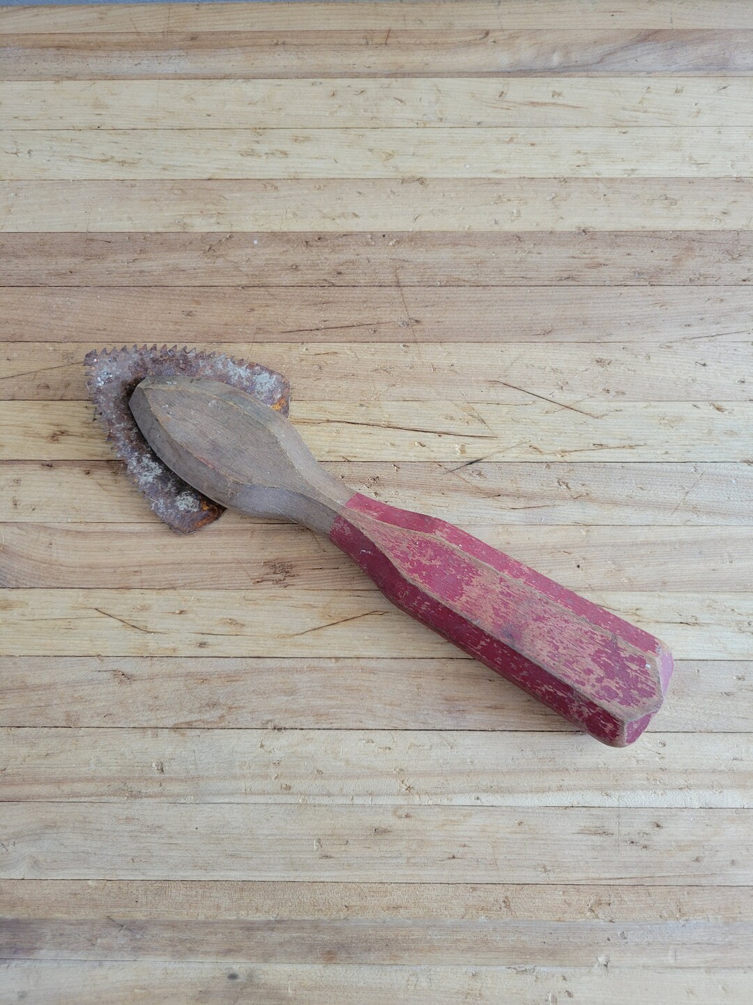 Vintage Wooden Handle Scraper Tool. Old Rustic Tools. - Etsy