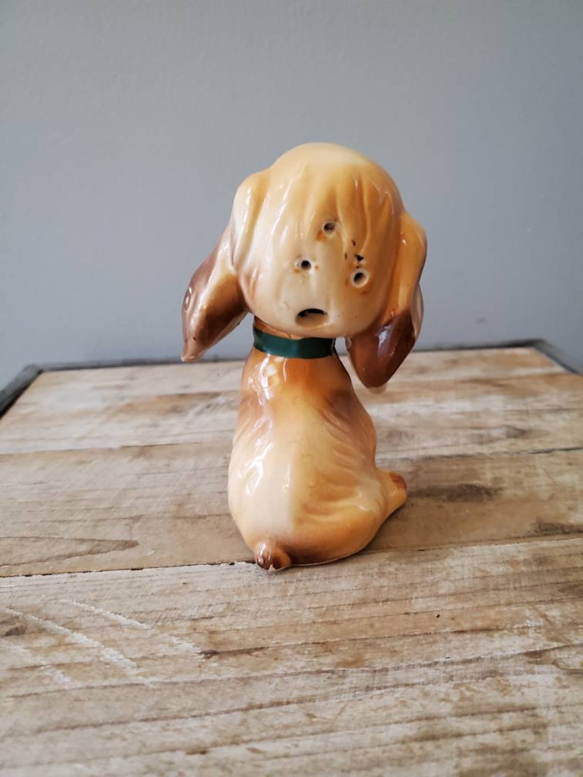 Vintage Puppy Figurine. Old Made in Japan Dog Statue. Antique Hound Dog ...
