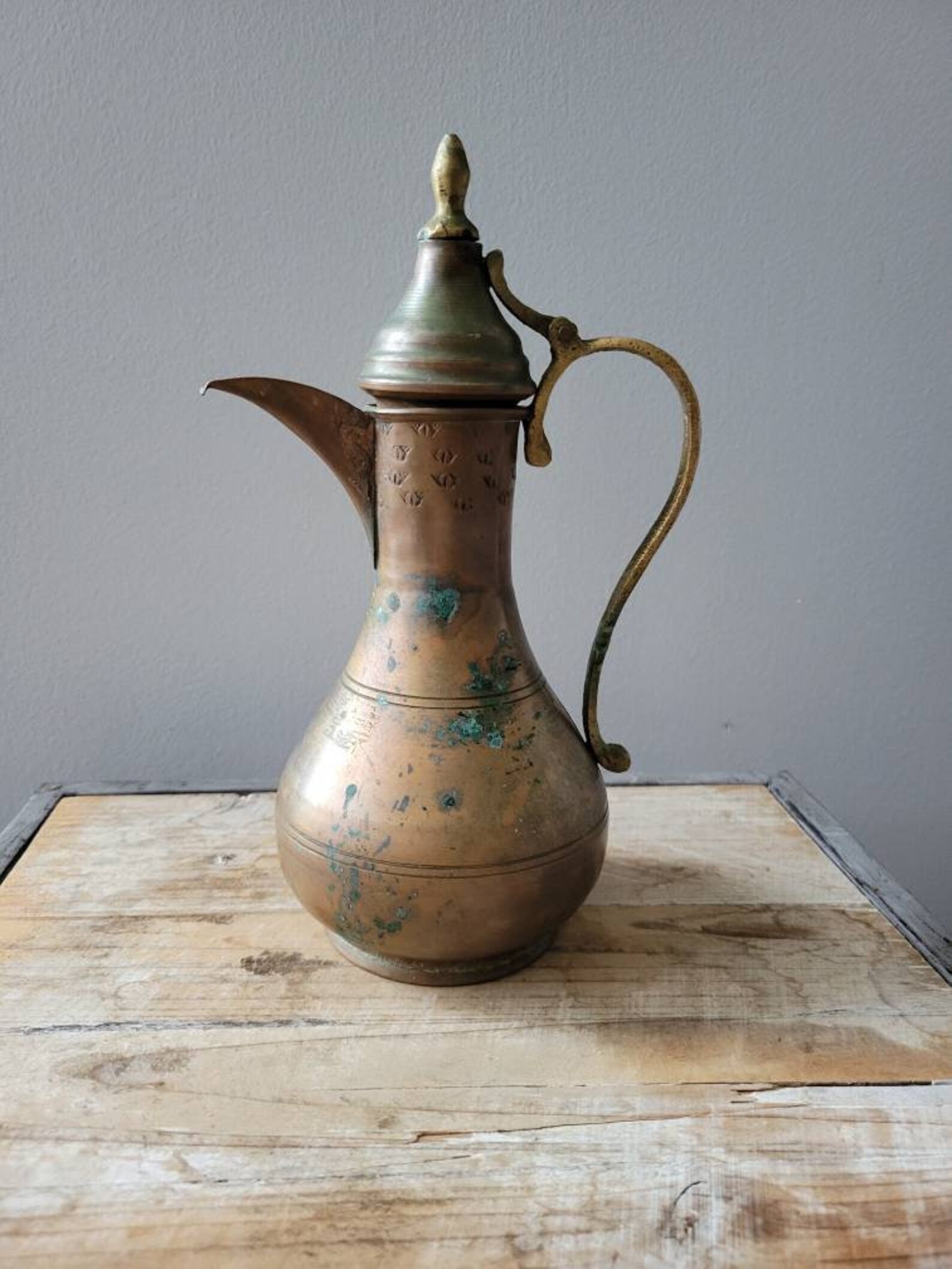 Vintage Brass Turkish Ewer. Old Made in Turkey Copper Water - Etsy