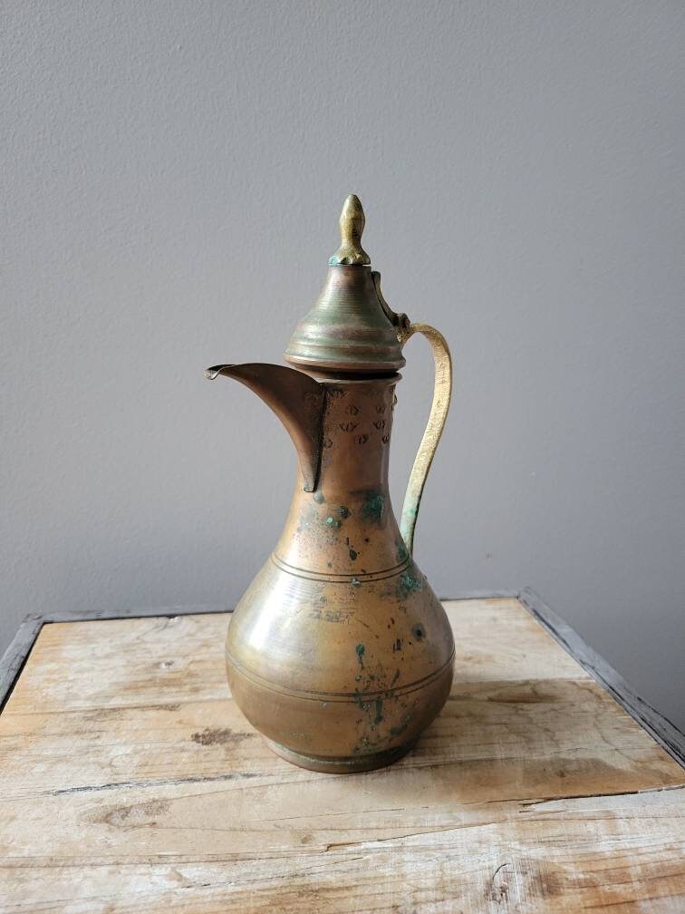 Vintage Brass Turkish Ewer. Old Made in Turkey Copper Water | Etsy