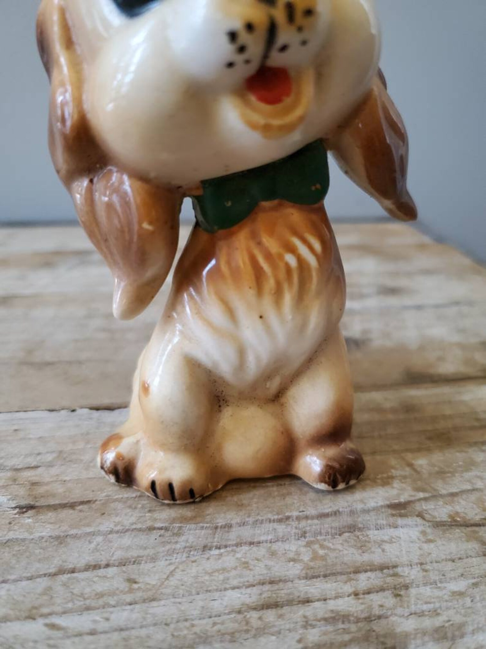 Vintage Puppy Figurine. Old Made in Japan Dog Statue. Antique Hound Dog ...