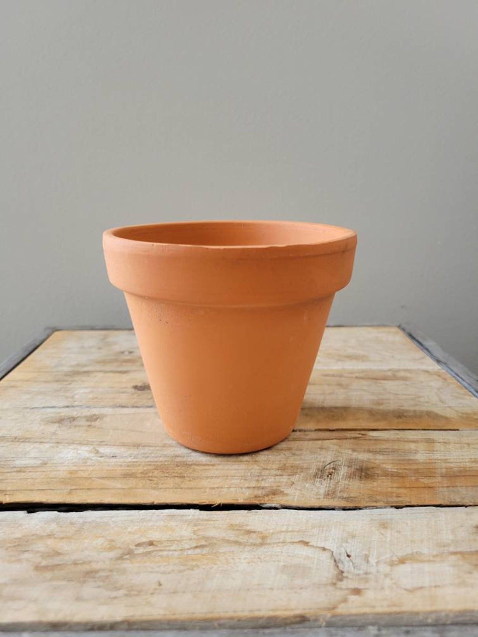 Vintage 3 Inch Terracotta Clay Pot. Old Clay Flower Pot. | Etsy