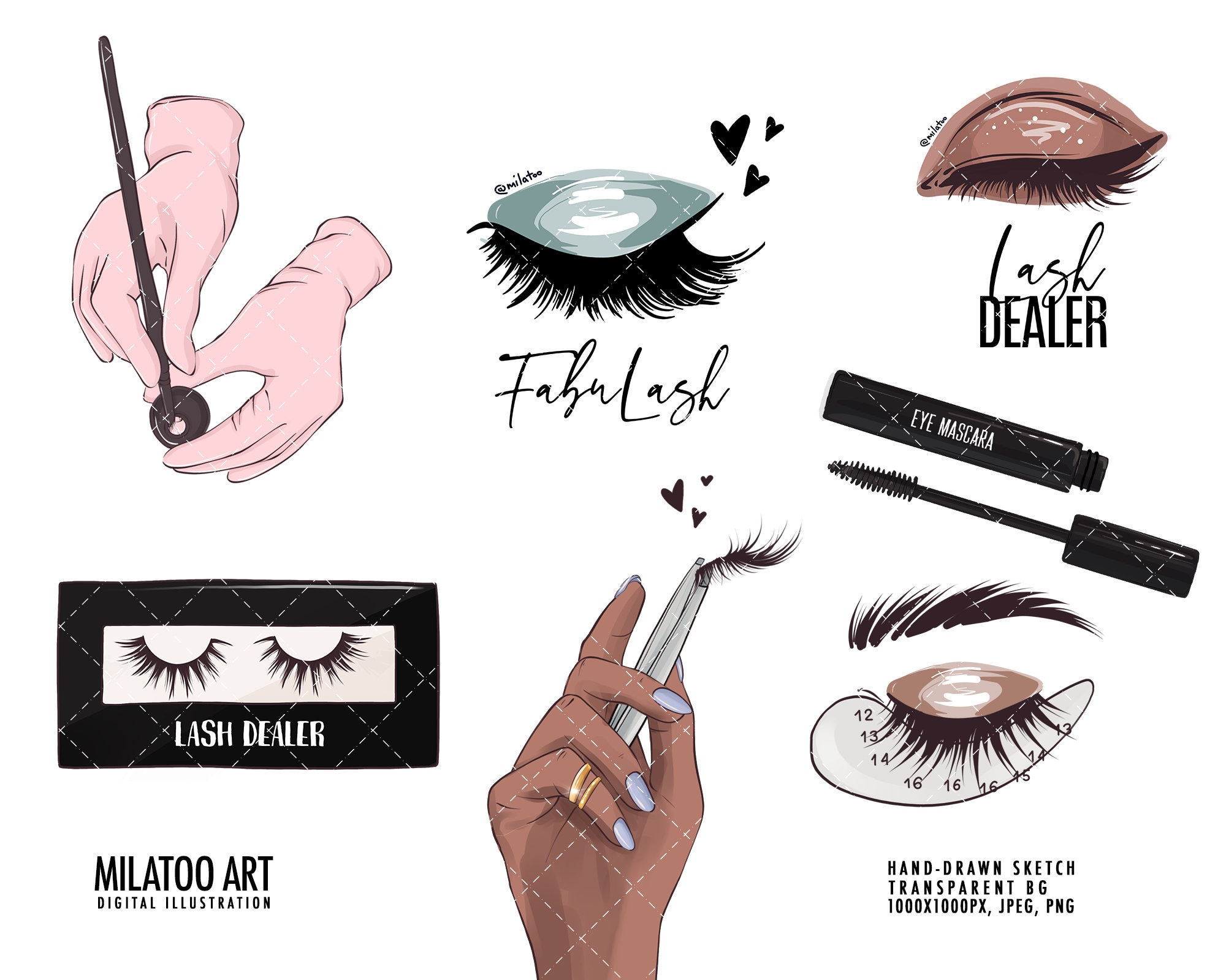 Eyelashes Clipart , Lash Artist Maker Logo, Long Eyelashes Tech ...
