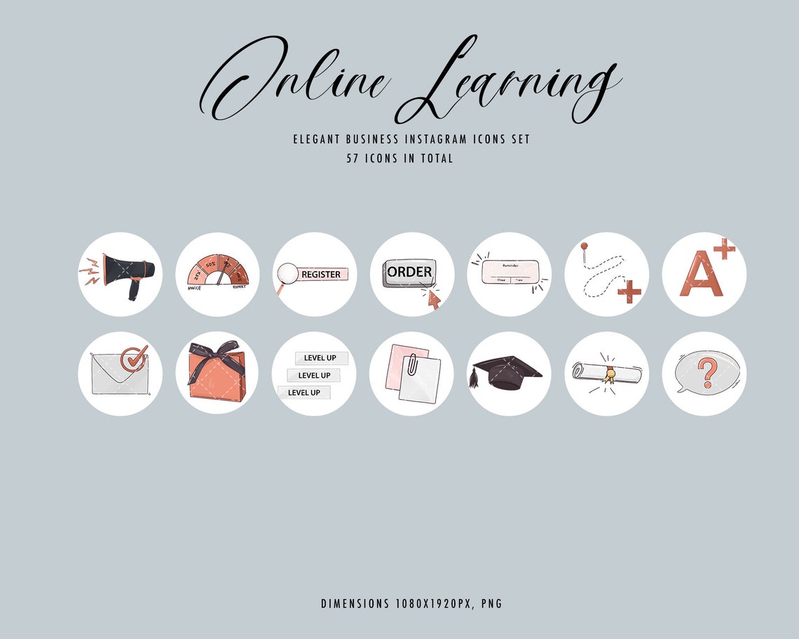 Online Learning Clipart Home Education Distance Class - Etsy