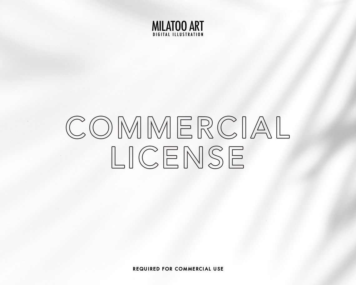 Commercial License Clip Art. Business Use Digital Illustrations ...