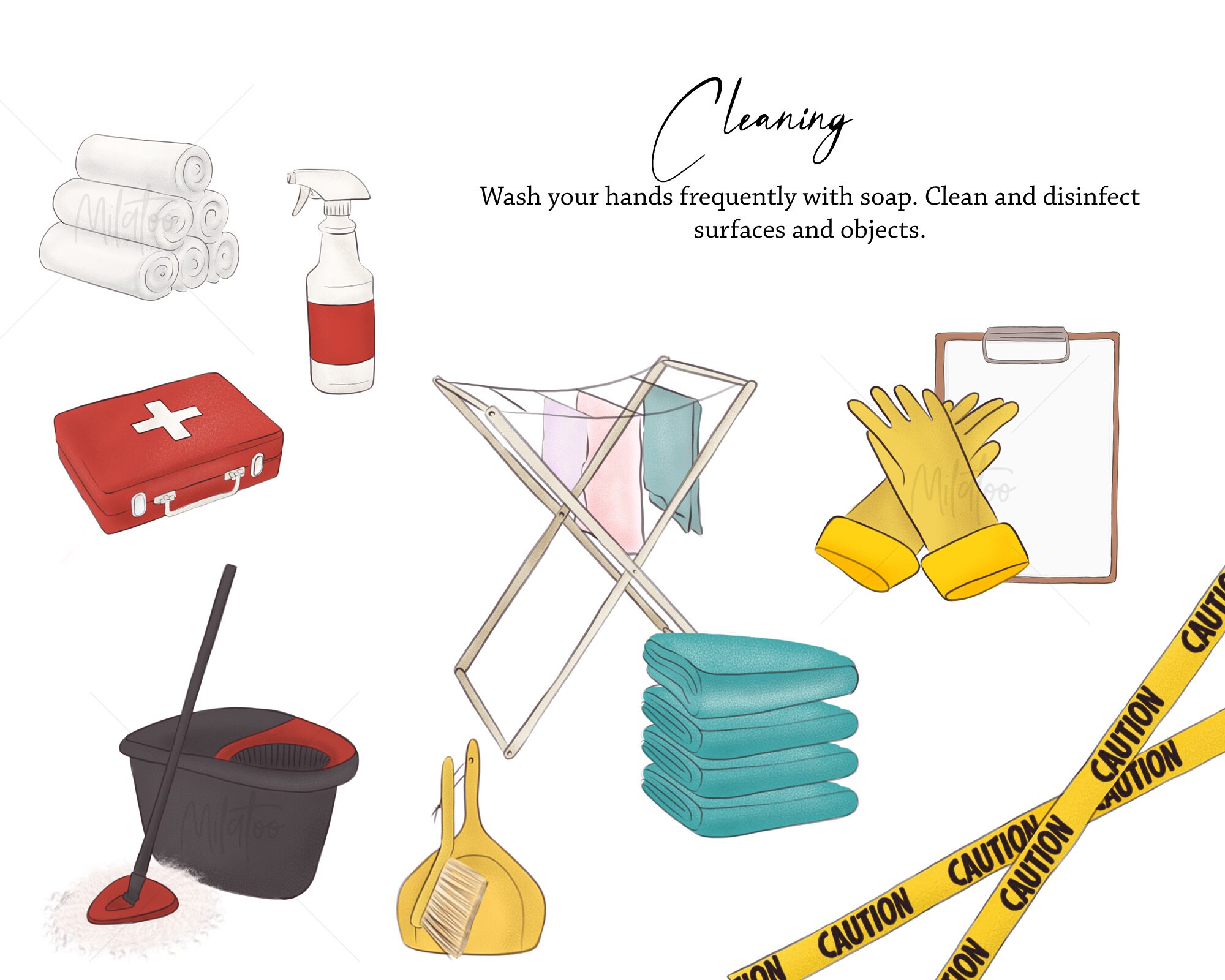 Housewife Clipart Housekeeping Daily Routine Home Wife Instagram Icons ...