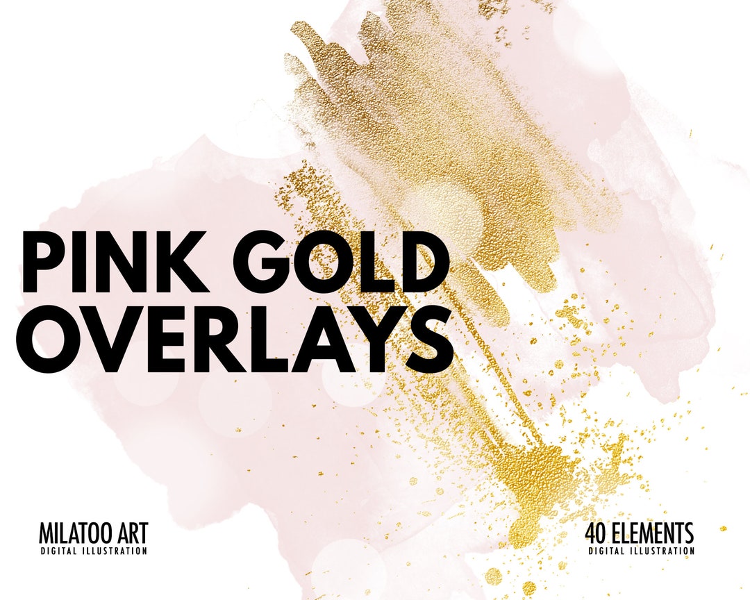Watercolor Pink Background Alcohol Ink Pink Gold Digital Paper, Pastel ...