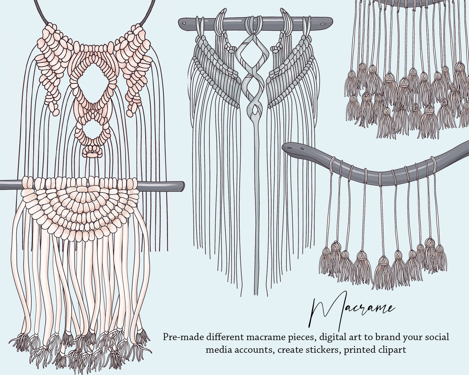 Macrame Instagram Story Highlight Icon, Hobby Makers Macrame Wall ...