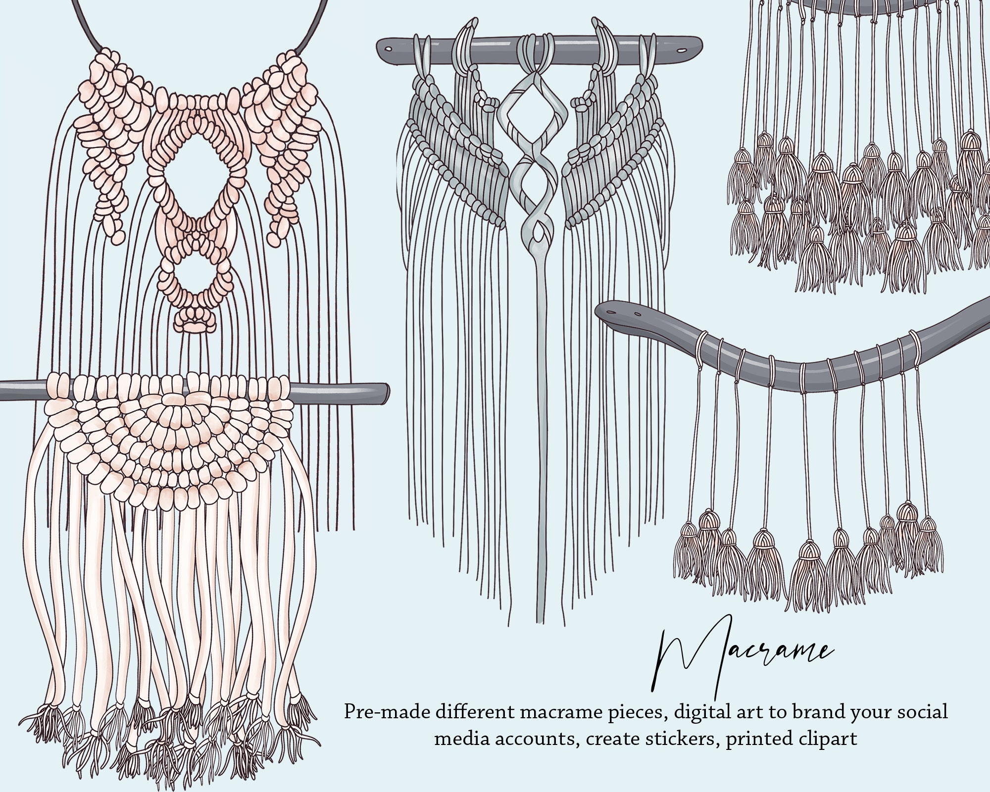 Macrame Instagram Story Highlight Icon, Hobby Makers Macrame Wall ...