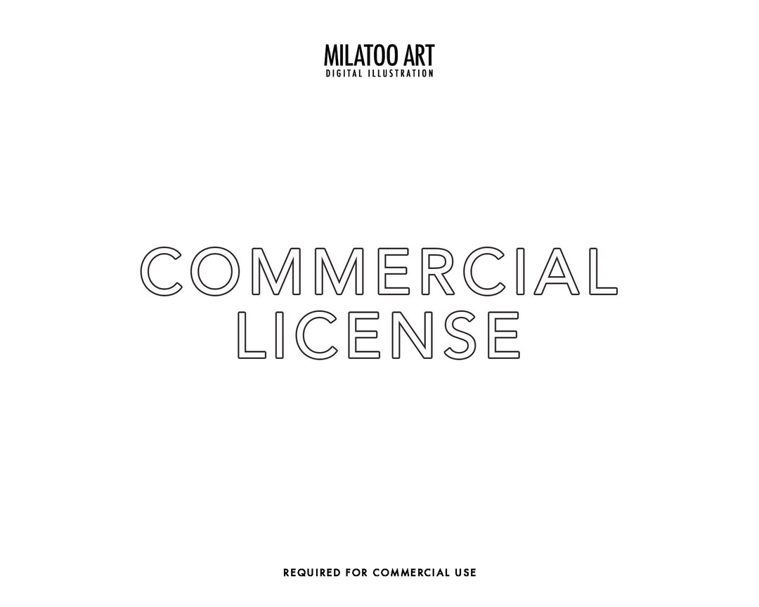 Commercial License Clip Art. Business Use Digital Illustrations ...