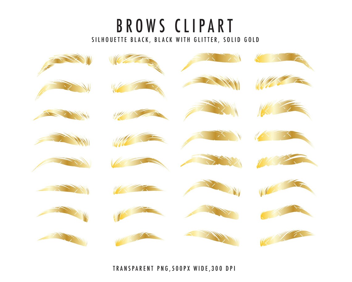 Eyebrows Svg. Brow Clipart SVG. Makeup Png, Brows Clip Art, Makeup SVG ...