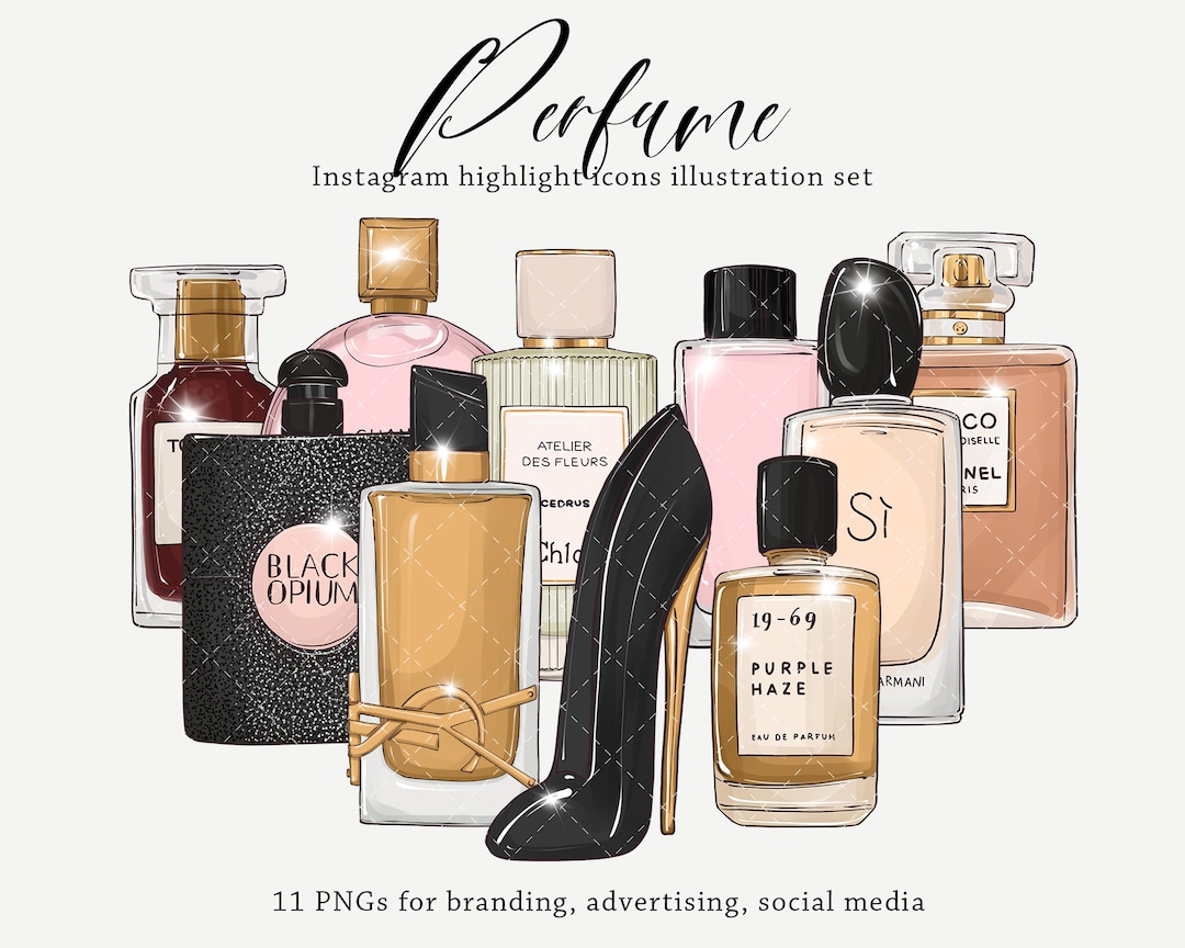 Perfume Clipart Perfume Bottle Cologne PNG Floral Fragrance ...