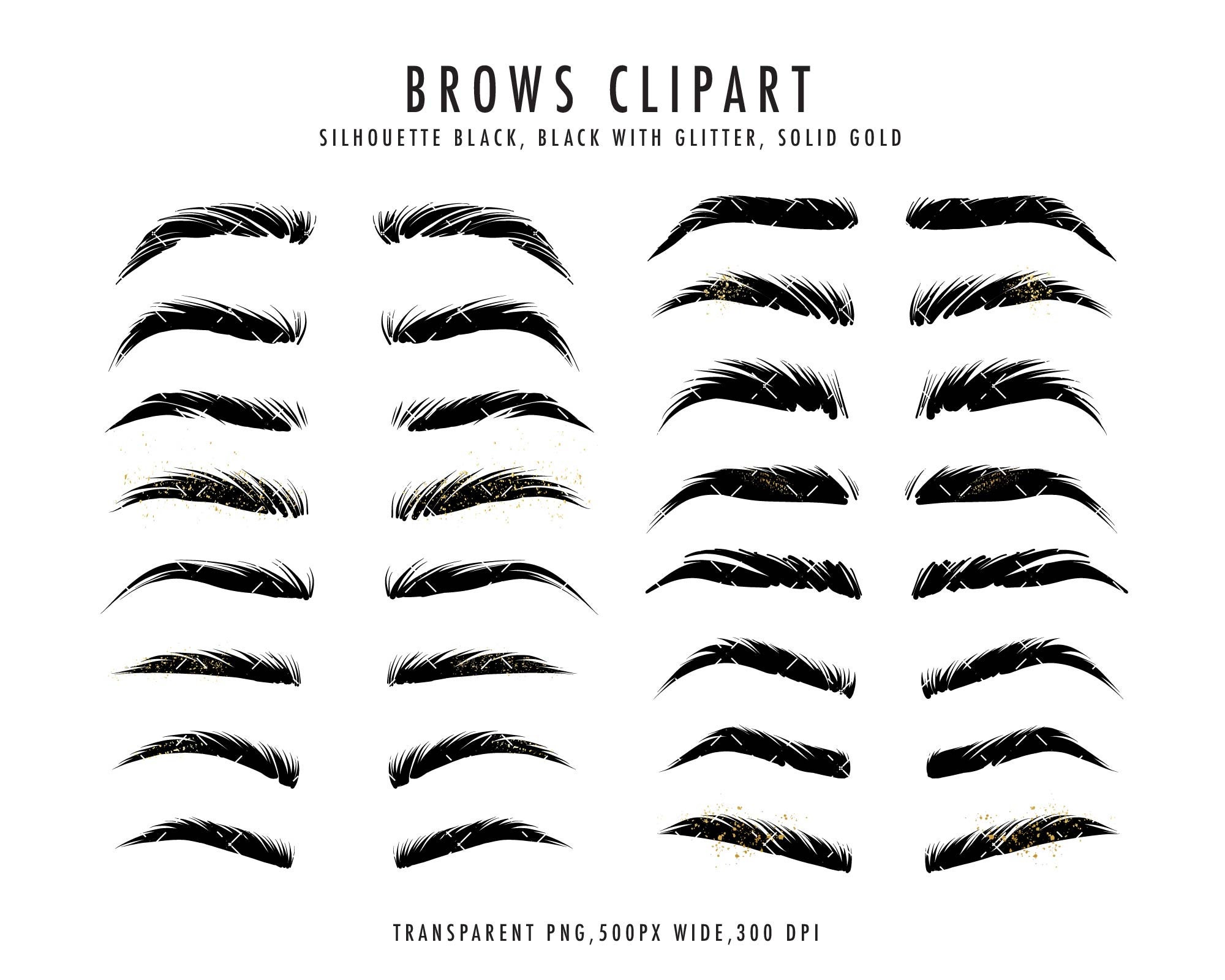 Eyebrows Svg. Brow Clipart SVG. Makeup Png, Brows Clip Art, Makeup SVG ...