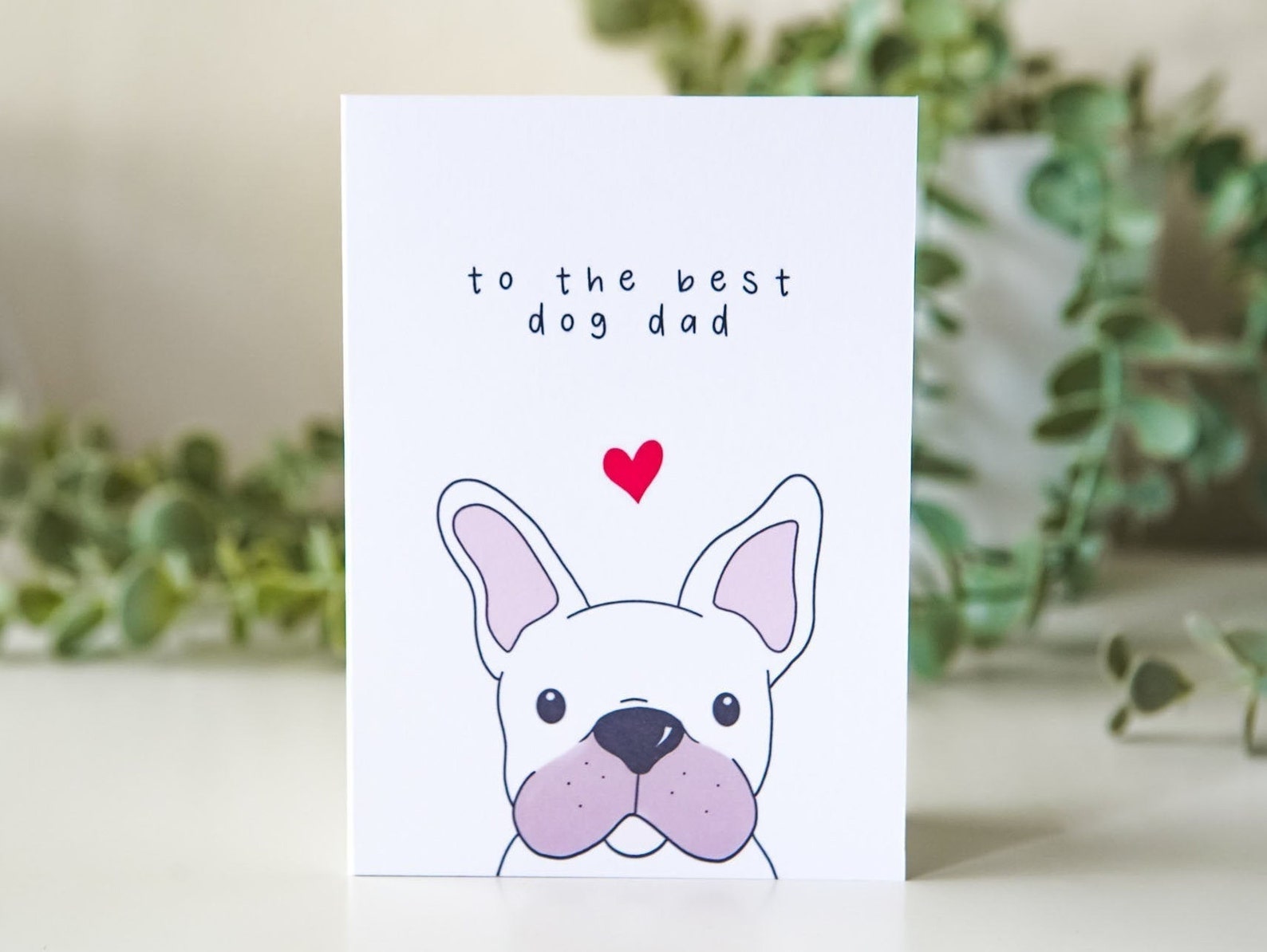 Cute Frenchie Card French Bulldog Card Frenchie Birthday - Etsy