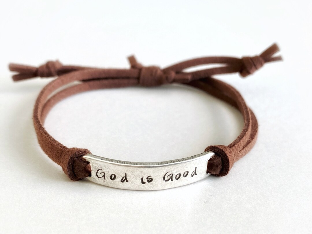 God Is Good Bracelet, Christian gifts, Christian jewelry, faux suede ...