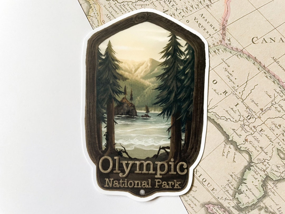 Olympic National Park Vinyl Sticker • Waterproof National Park Sticker ...