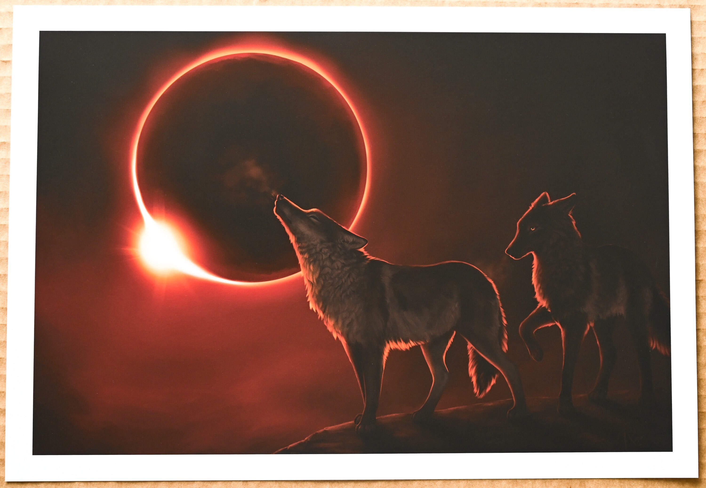 Hati and Sköll Norse Mythology Wolves Giclée Art Print - Etsy