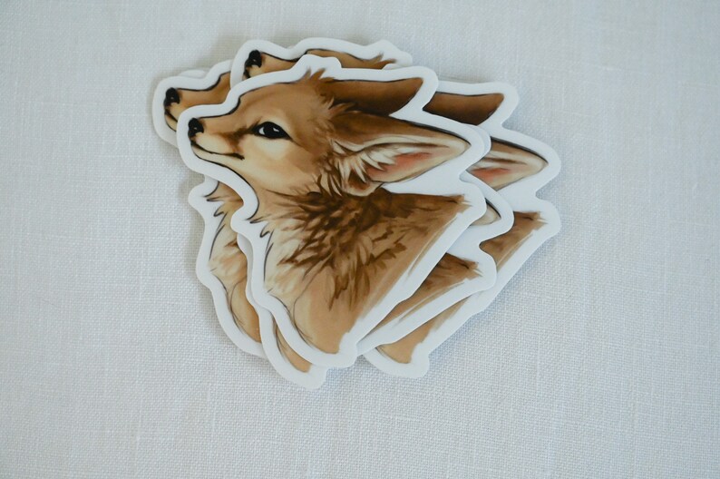 Fennec Fox Stickers • Cute Fox Art • Desert Animal Stickers ...