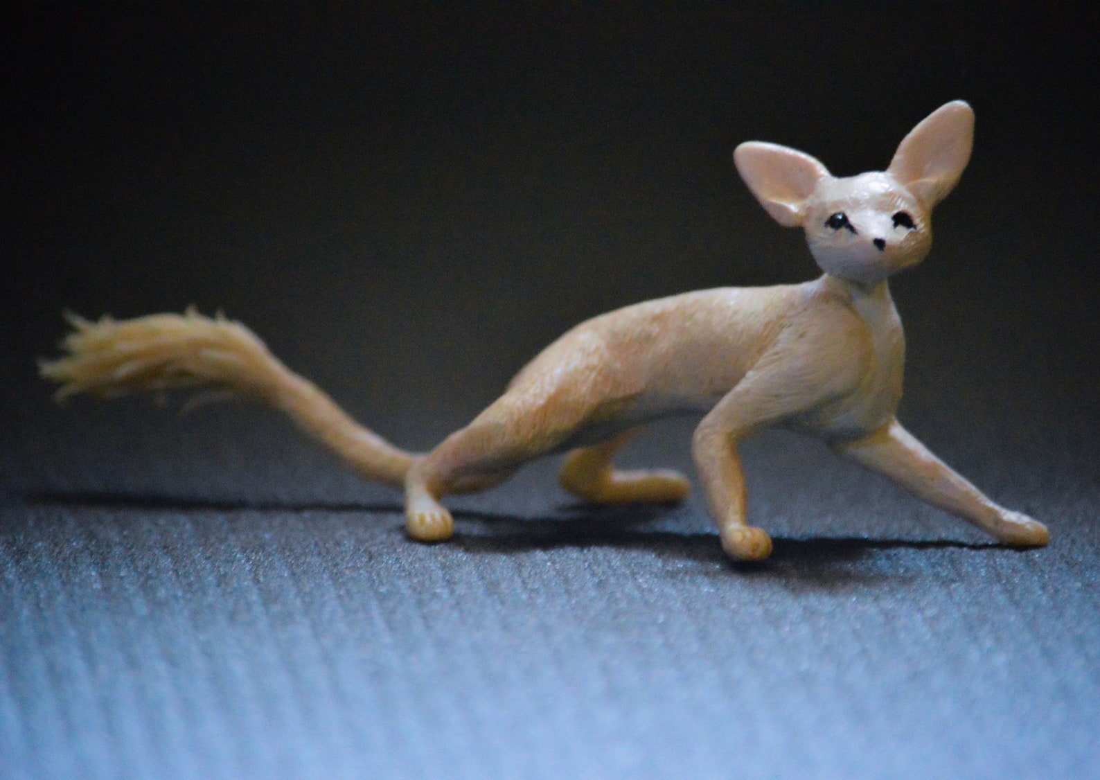 Fantasy Fennec Fox Clay Sculpture/statue /figurine OOAK - Etsy