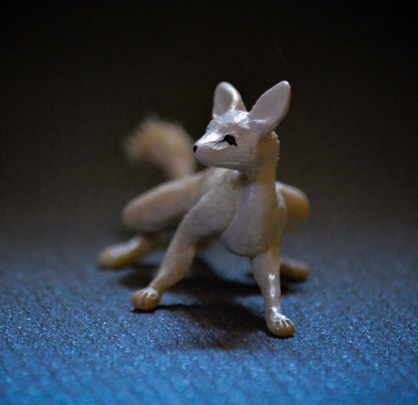 Fantasy Fennec Fox Clay Sculpture/statue /figurine OOAK - Etsy