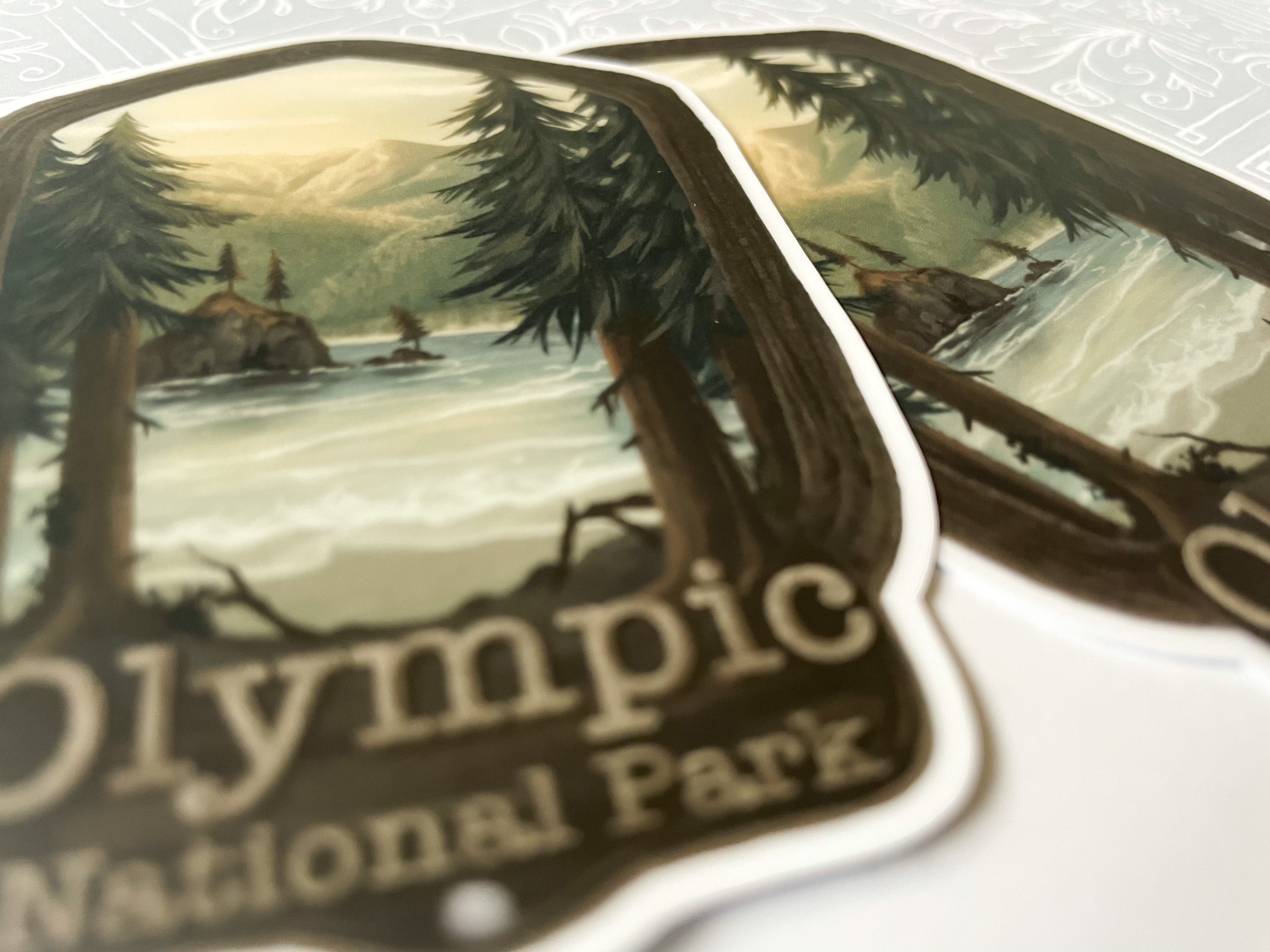 Olympic National Park Vinyl Sticker Waterproof National Park Sticker ...