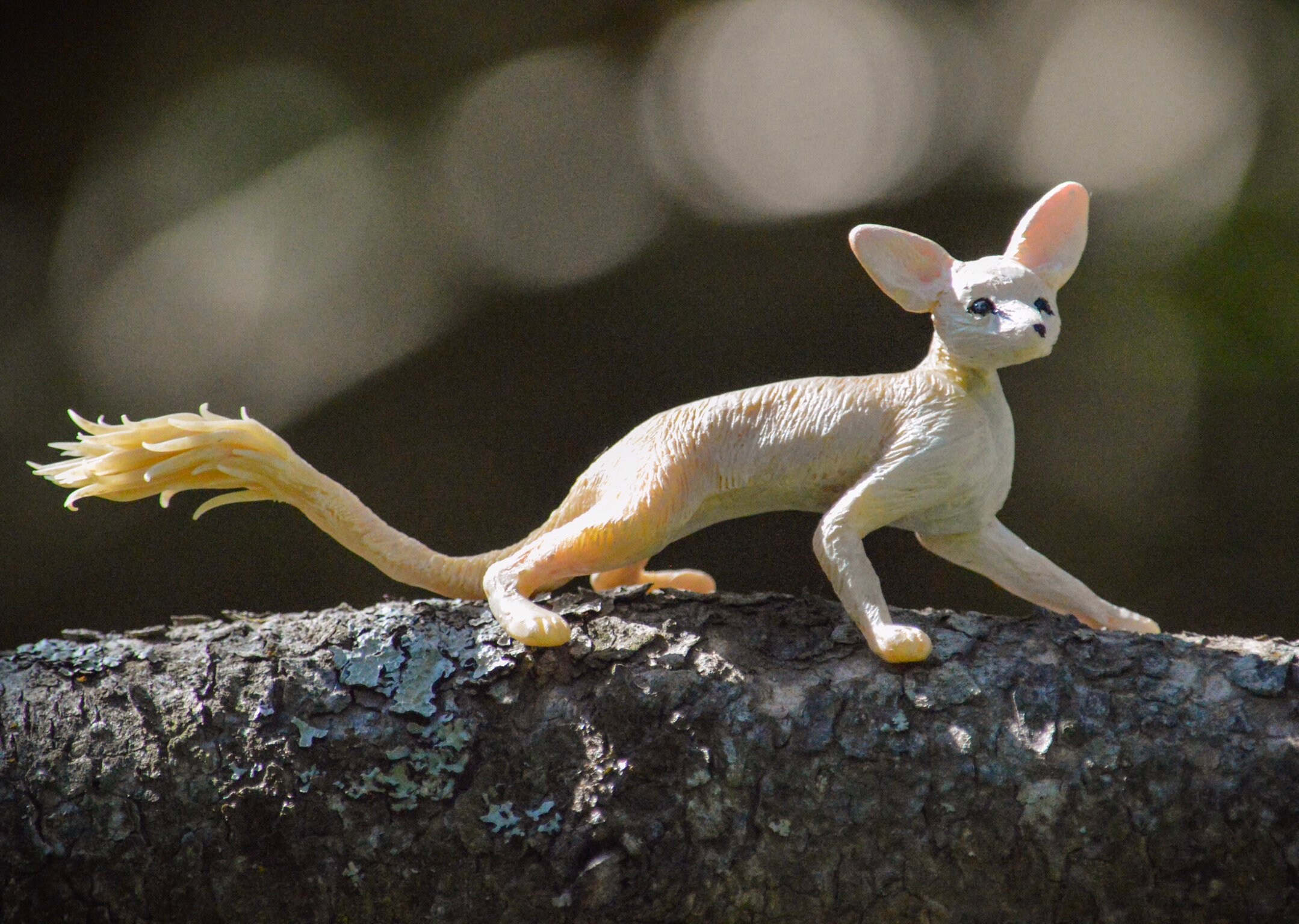Fantasy Fennec Fox Clay Sculpture/statue /figurine OOAK - Etsy