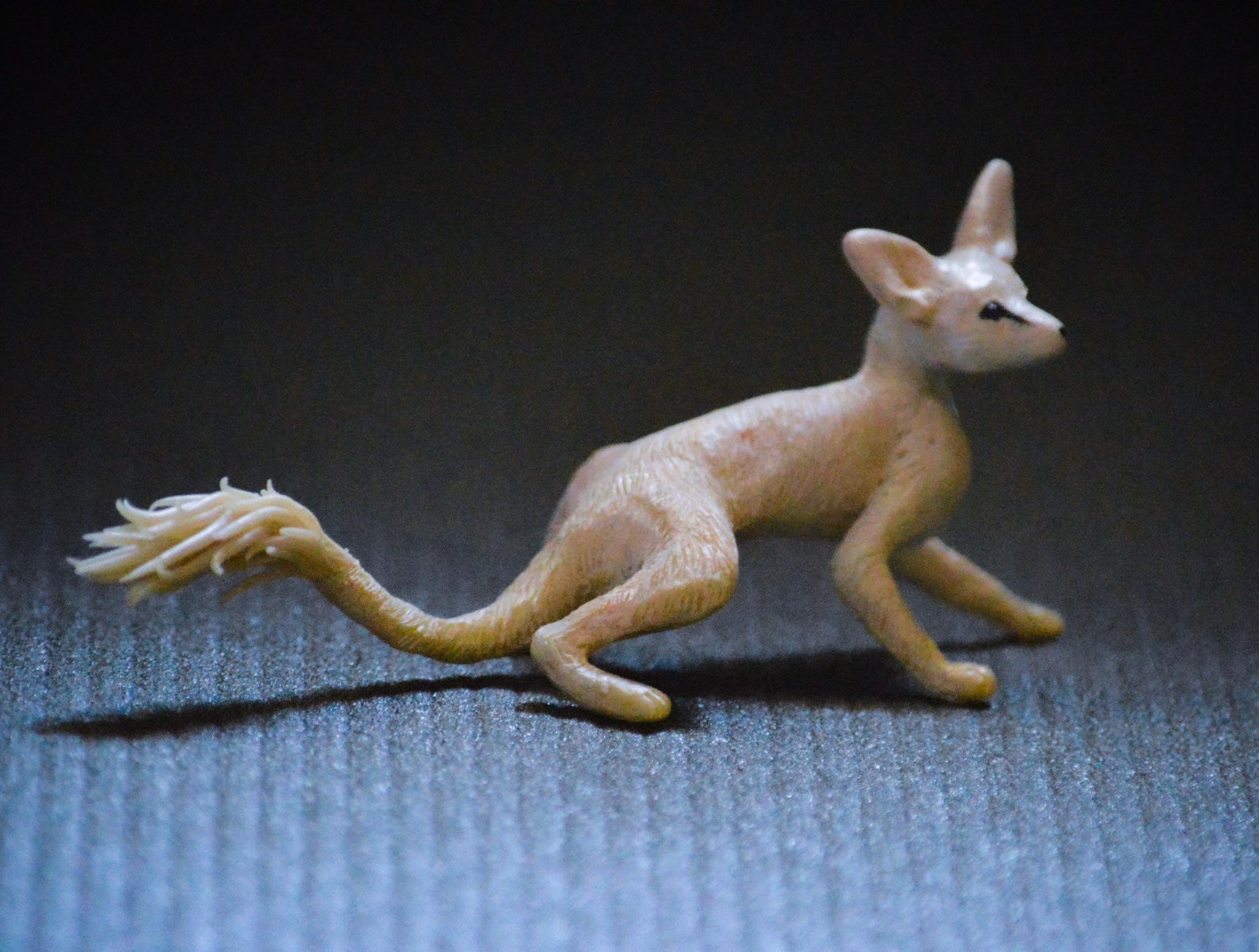 Fantasy Fennec Fox Clay Sculpture/statue /figurine OOAK - Etsy