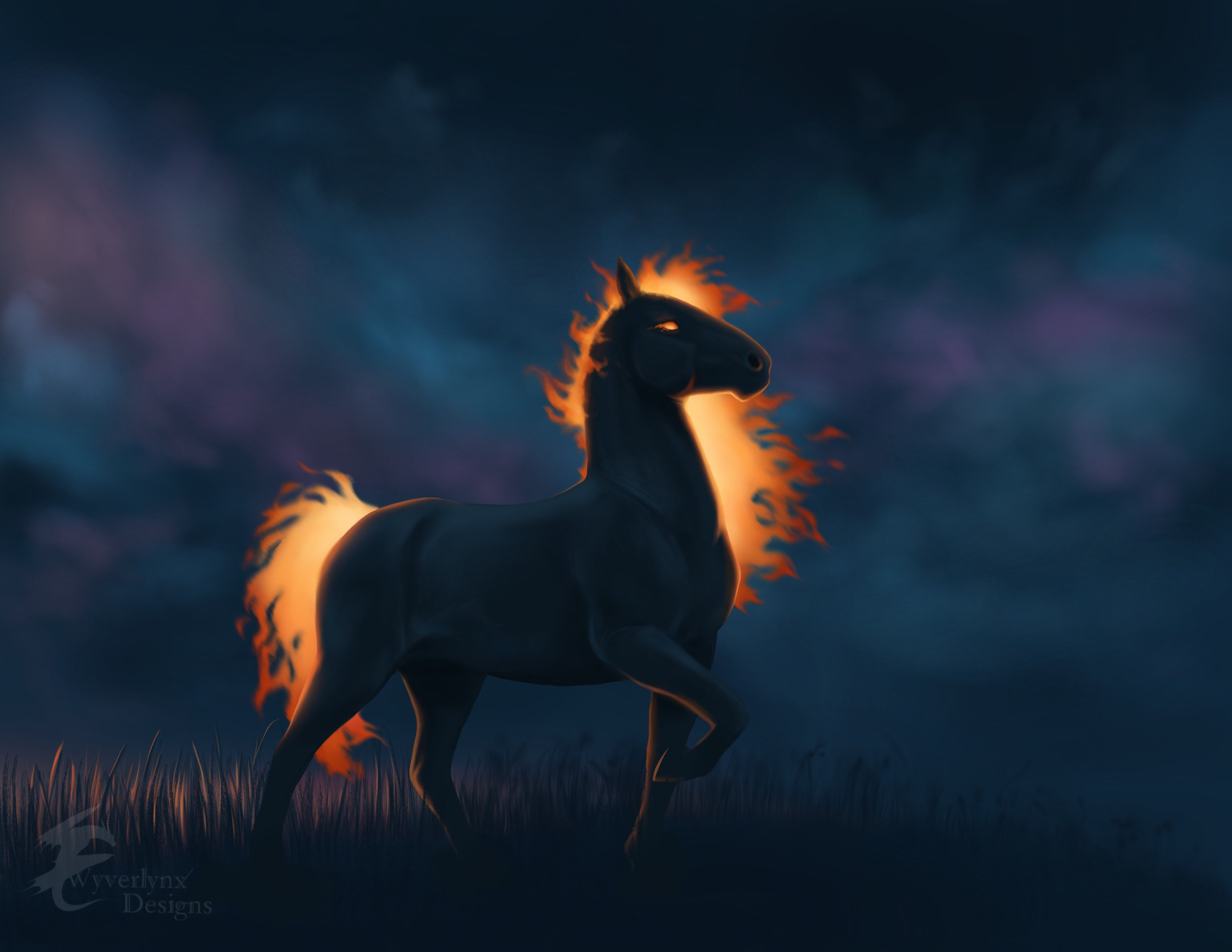 Nightmare Horse Wallpaper