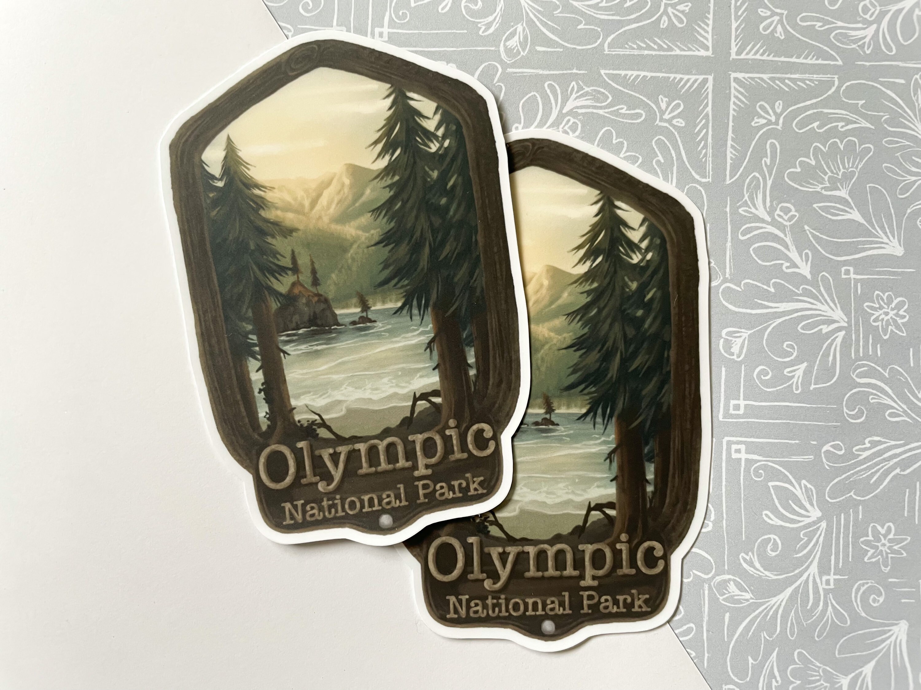 Olympic National Park Vinyl Sticker Waterproof National Park Sticker ...