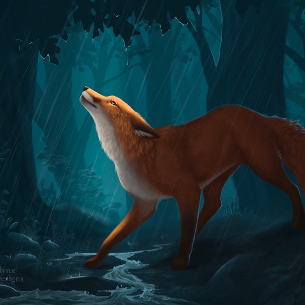 Red Fox Art Print - Etsy