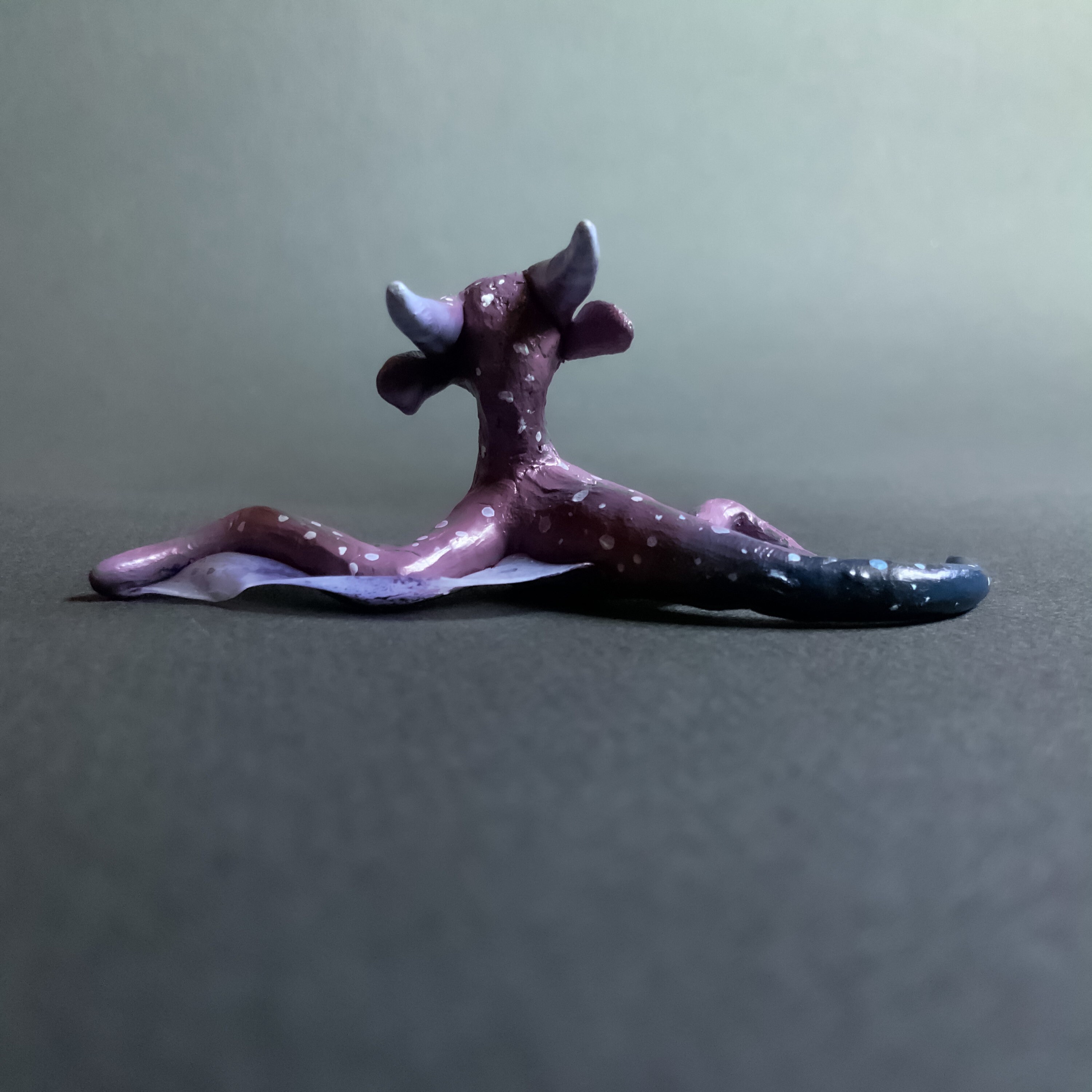 OOAK Baby Dragon, Dragonet, Wyvern, Wyrm, Moon Skeleton Dragon, Clay ...