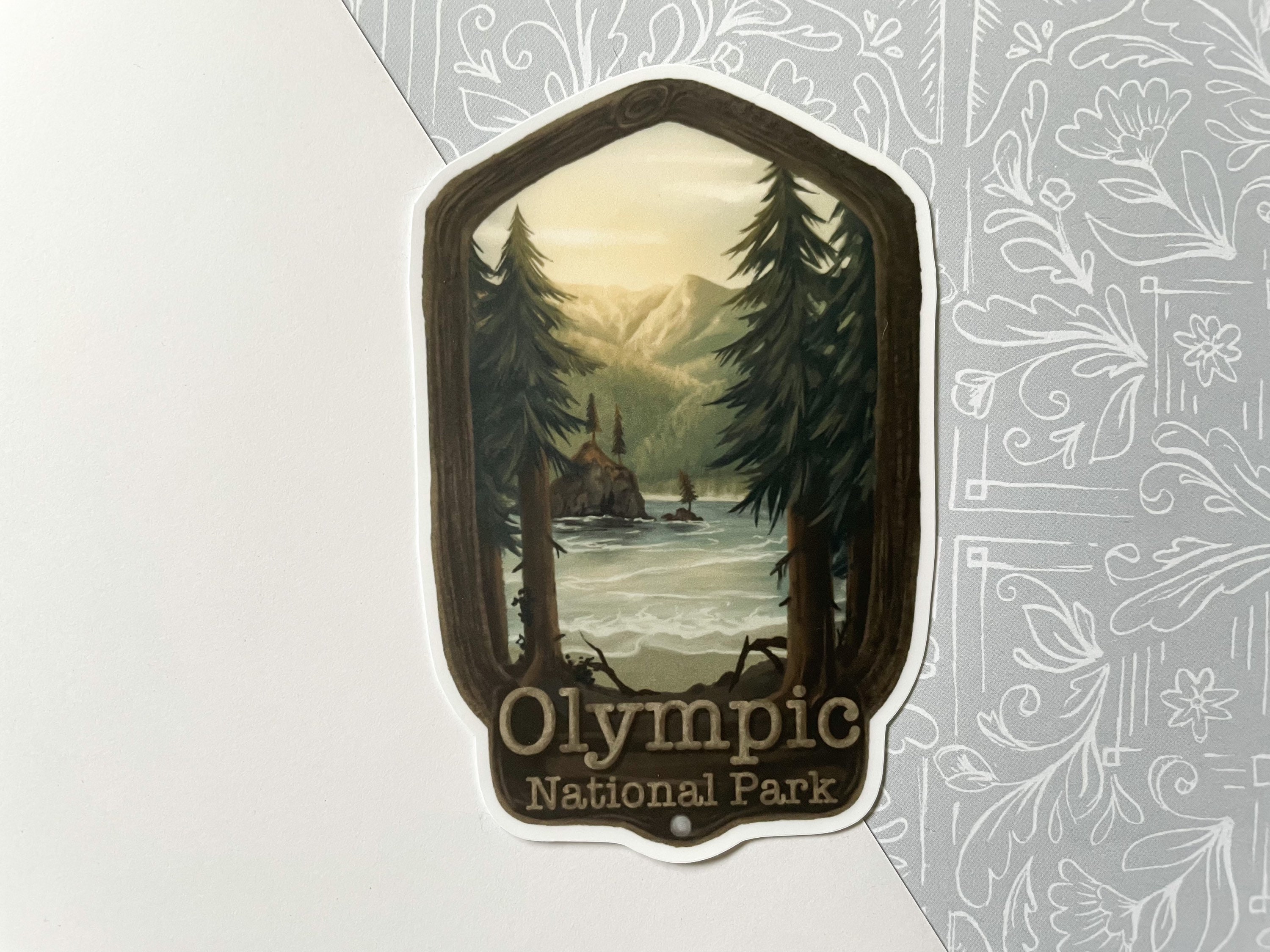 Olympic National Park Vinyl Sticker Waterproof National Park Sticker ...