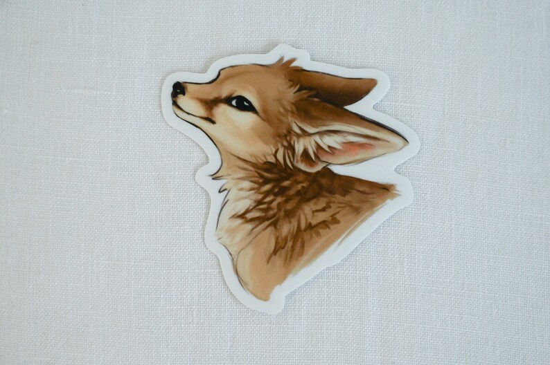 Fennec Fox Stickers Cute Fox Art Desert Animal Stickers - Etsy