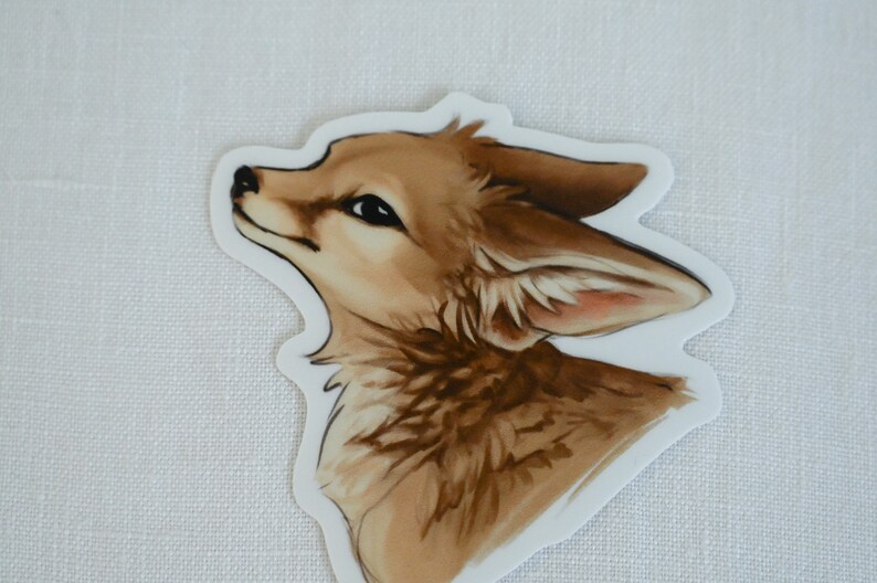 Fennec Fox Stickers Cute Fox Art Desert Animal Stickers - Etsy