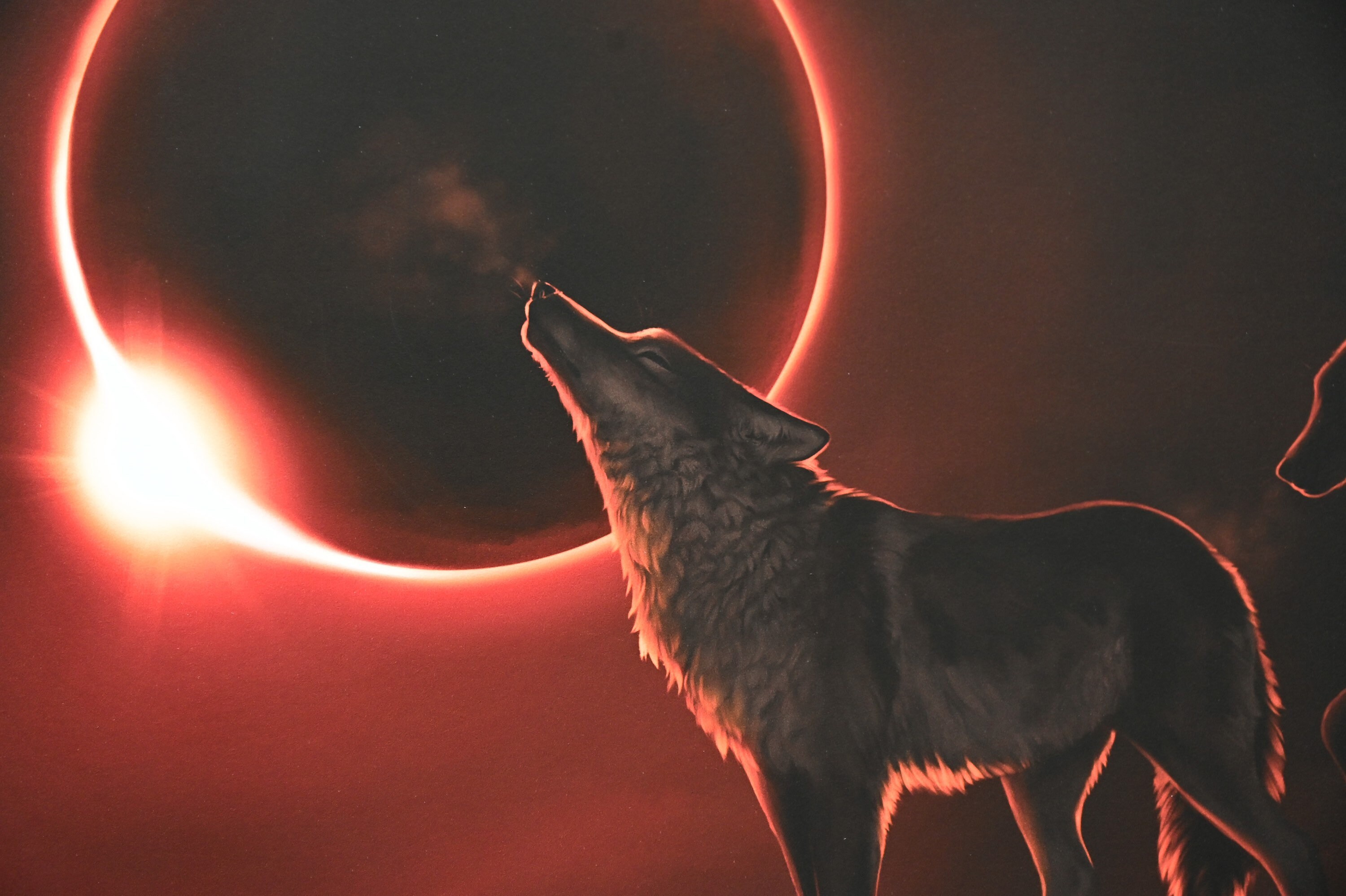 Hati and Sköll Norse Mythology Wolves Giclée Art Print - Etsy
