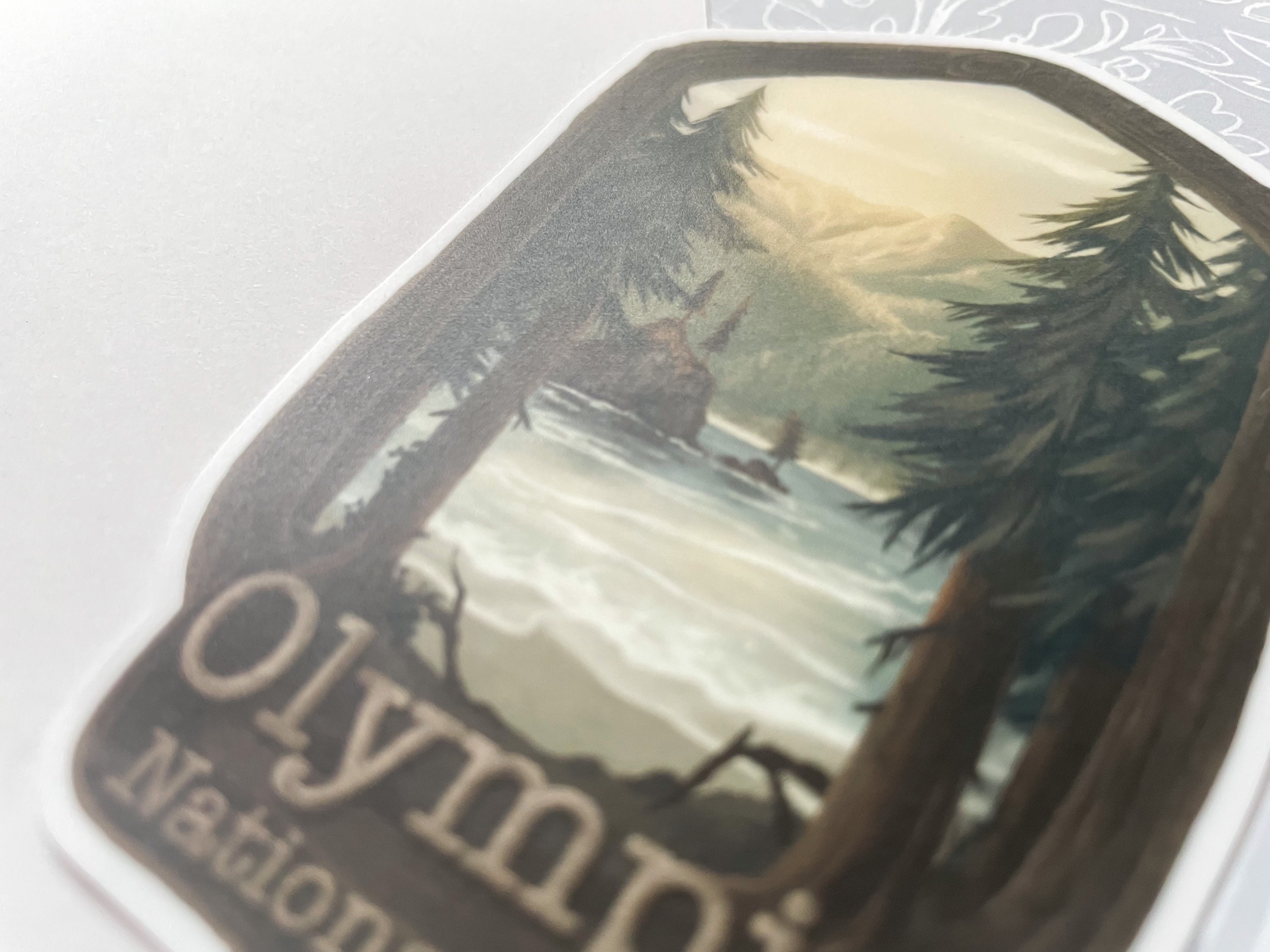 Olympic National Park Vinyl Sticker Waterproof National Park Sticker ...