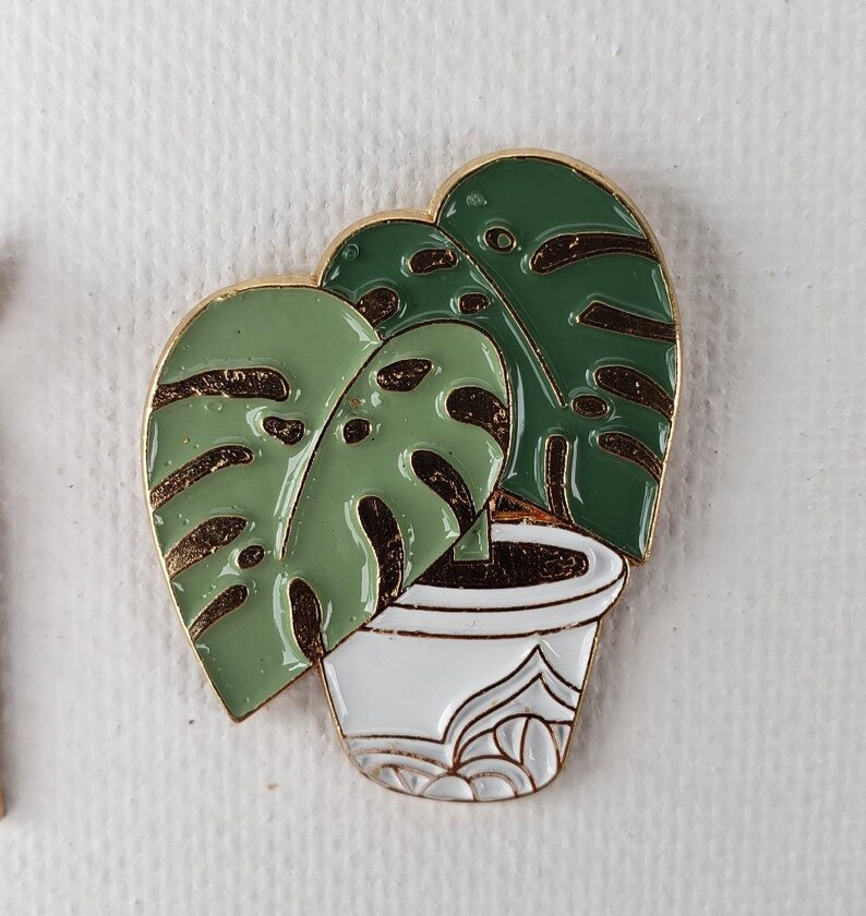 Enamel Plant Pins. Single or Bundle. - Etsy