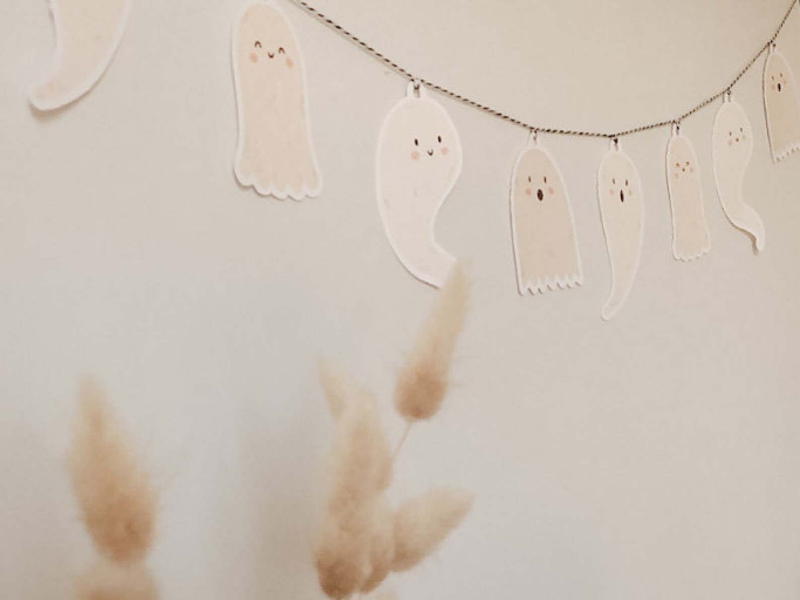 Printable Ghost Banner Ghost Garland Digital Download Banner DIY Banner ...