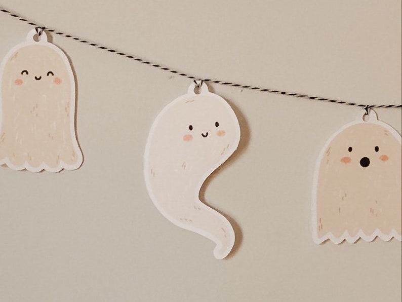 Printable Ghost Banner Ghost Garland Digital Download Banner DIY Banner ...