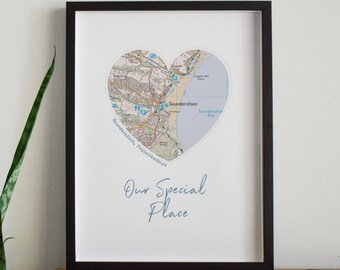 Framed Os Map | Etsy UK