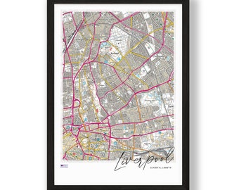 Framed Os Map | Etsy UK