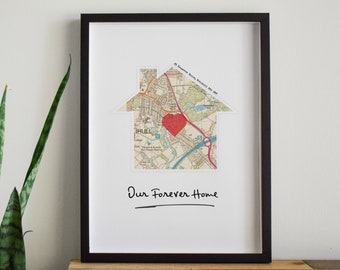 Framed Os Map | Etsy UK