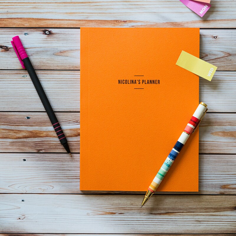 Orange Journal - Etsy