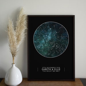 Unique Custom Star Map Personalised Star Map Galaxy Star - Etsy