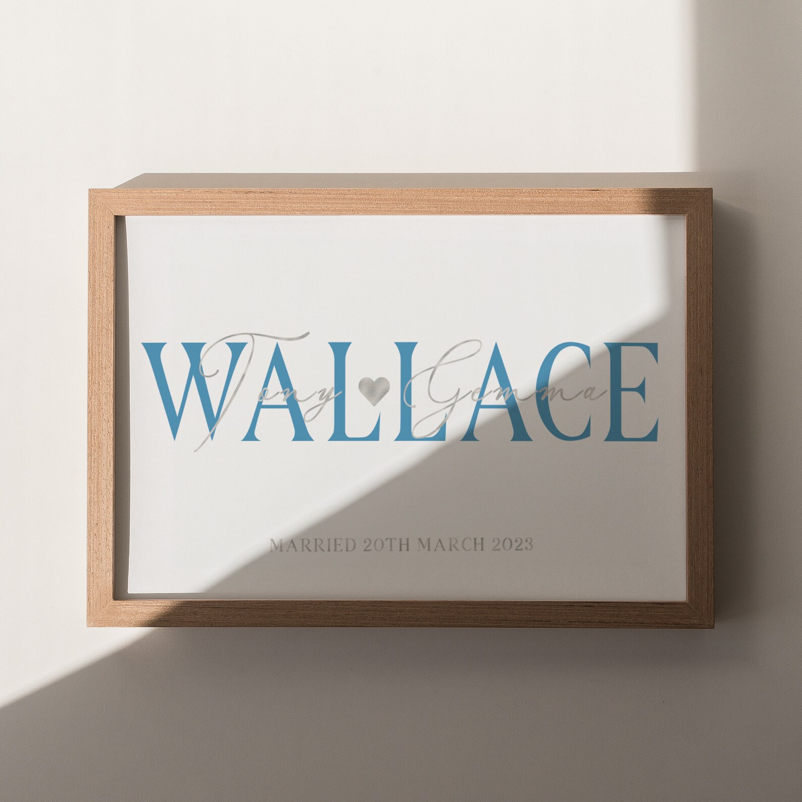 Personalised Name Print | Couples Gifts | Gifts for Her | Wedding Gift ...